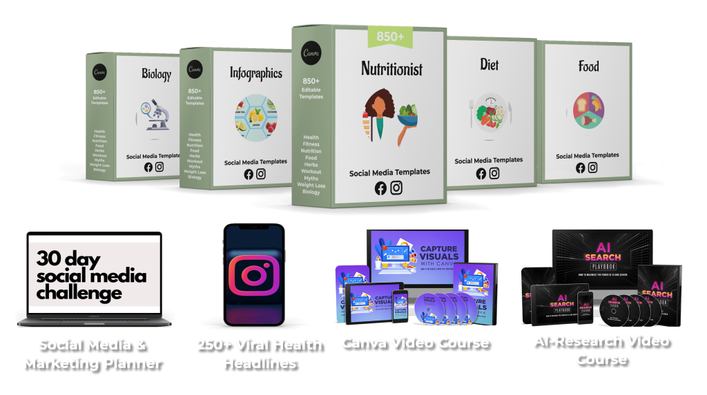 The Ultimate Nutritionist Social Media Bundle